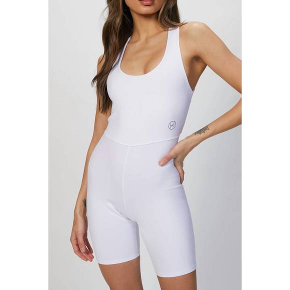 HEROS | Pants & Jumpsuits | New Heros The Short Unitard In White | Poshmark